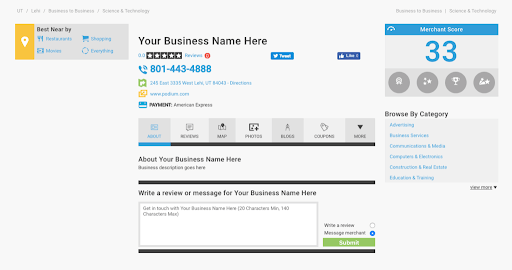 How to Create a Merchantcircle Business Listing - Podium