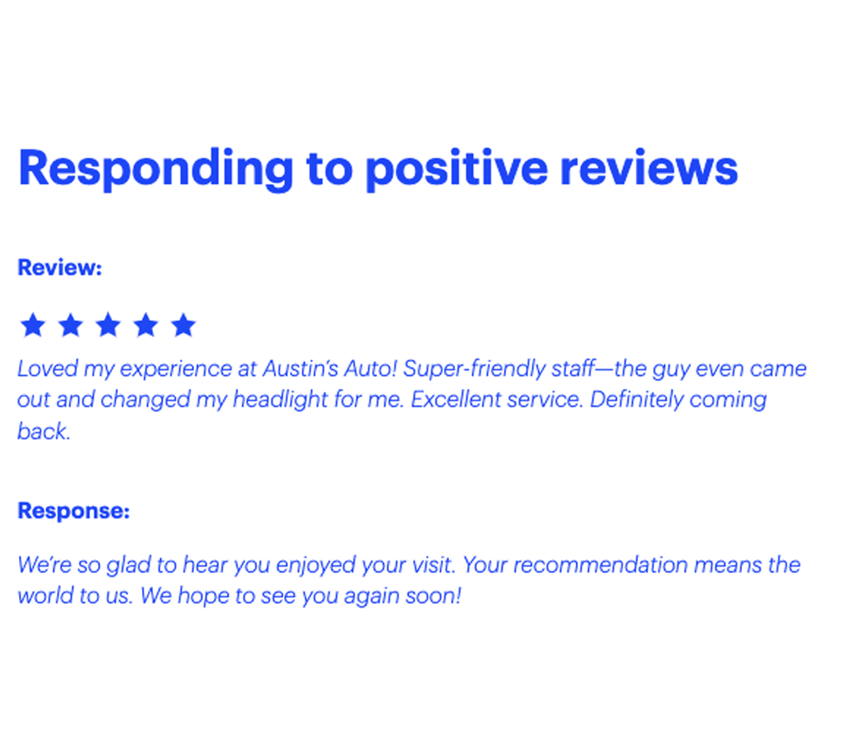 10 Positive Review Examples from Satisfied Customers - Podium