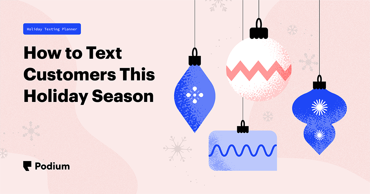 Holiday Texting Guide for Local Businesses - Podium