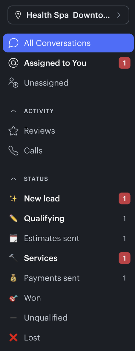 Updated Inbox and Mark as Unread - Podium